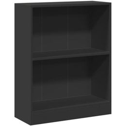 vidaXL - Bücherregal Schwarz 60x24x76 cm Holzwerkstoff