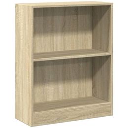 vidaXL - Bücherregal Sonoma-Eiche 60x24x76 cm Holzwerkstoff