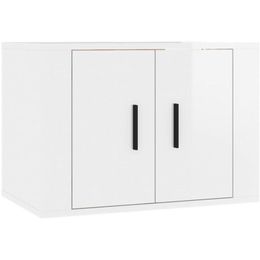 TV-Wandschrank Hochglanz-Weiß 57x34,5x40 cm vidaXL