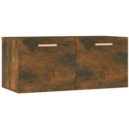 Jinlefu - Wandschrank Räuchereiche 80x35x36,5 cm Holzwerkstoff vidaXL