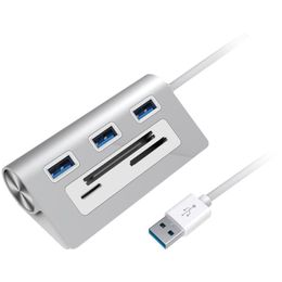 USB3.0-Hub HUB-Splitter, eins und drei SD/CF/TF-Kartenleser, obere Dockingstation