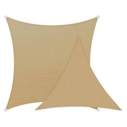 Quadratisches Sonnensegel, Farbe Khaki – Solar-Leinwand, Sonnensegel, Sonnensegel – 300 x 300 cm