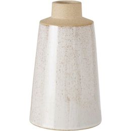 Boltze Vase Catrinia Gefäß in Beige & Hellgrau Matt aus Steingut 2026124