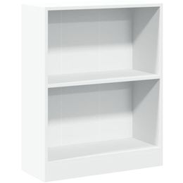 vidaXL - Bücherregal Weiß 60x24x76 cm Holzwerkstoff