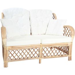 vidaXL - 2-Sitzer-Sofa Rattan