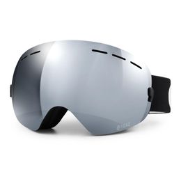 YEAZ Ski- Snowboardbrille ohne Rahmen silber verspiegelt XTRM-SUMMIT