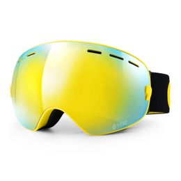 YEAZ Ski- Snowboardbrille mit Rahmen gelb verspiegelt XTRM-SUMMIT