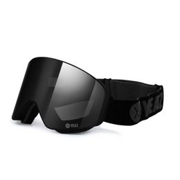 YEAZ Magnet-Ski-Snowboardbrille schwarz/schwarz APEX