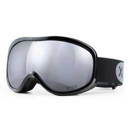 YEAZ Ski- und Snowboard-Brille silber/schwarz STEEZE