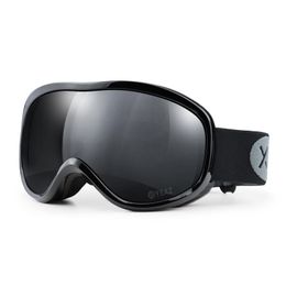 YEAZ Ski- und Snowboard-Brille schwarz/schwarz STEEZE