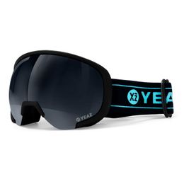 YEAZ Ski- und Snowboard-Brille schwarz/matt schwarz BLACK RUN