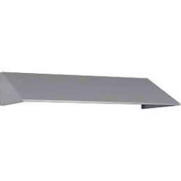 Schrägdachaufsatz für C+P Schließfachschrank Resisto, Neigung von 26°, B 1148 x T 540 x H 230 mm, Stahl, weißaluminium RAL 9006