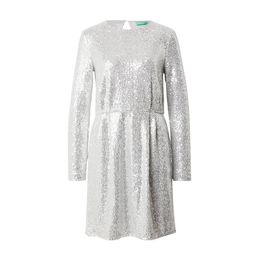 United Colors Of Benetton Cocktailkleid Damen Gr&ouml;&szlig;e 34 silber
