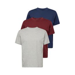 ABOUT YOU Shirts 'Len Shirt' Herren Gr&ouml;&szlig;e L navy / graumeliert / bordeaux