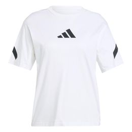 adidas Sportswear Performance Shirt 'Z.N.E.' female size XS/S Black / White