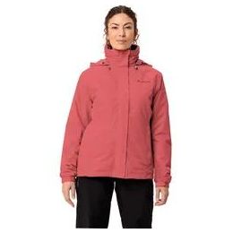 Fahrradjacke Vaude "WOMEN'S ESCAPE BIKE WARM JACKET", Gr. 38, rot (brick), Web, Obermaterial: 100% Polyester, unifarben, sportlich, hoch geschlossener Ausschnitt, Langarm eingesetzt eingefasste Kante mit Klettverschluss, Jacken, Wasserdicht, winddicht und atmungsaktiv