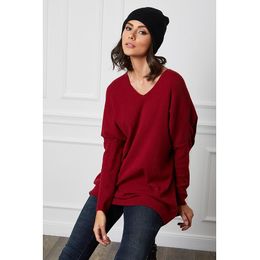 Jos&eacute;fine Pullover "Beder" in Bordeaux - 70% | Gr&ouml;&szlig;e M | Damen-pullover-cardigans