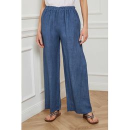 Fleur de Lin Leinen-Hose "Garibaldi" in Dunkelblau - 79% | Gr&ouml;&szlig;e L | Damenhosen