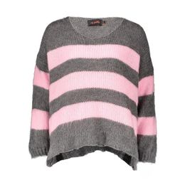 miss goodlife Pullover "Stripes" in Grau/ Rosa - 81% | Größe XL | Damen-pullover-cardigans