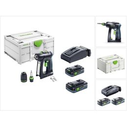 C 18 hpc 4,0 l-Plus Akku Bohrschrauber 18 v 45 Nm Brushless ( 576435 ) + 2x Akku 4,0 Ah + Ladegerät + systainer - FESTOOL