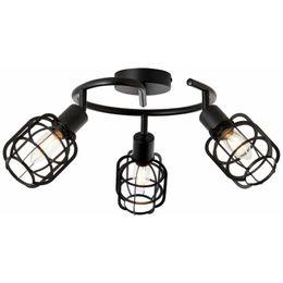 Brilliant - Lampe, Spacid Spotspirale 3flg sand schwarz, Metall, 3x D45, E14, 40W,Tropfenlampen (nicht enthalten)