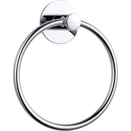 Handtuchring Ohne Bohren Handtuchhalter Ring Chrom Silber Rund Handtuch Halter Selbstklebend für Badezimmer Edelstahl Badzubehör - Handtuchhalter