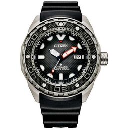 Automatikuhr Citizen "NB6004-08E", schwarz, Armbanduhren, Herren, Armbanduhr, Herrenuhr, Taucheruhr, bis 20 bar wasserdicht, Saphirglas