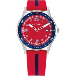 Quarzuhr Tommy Hilfiger "SPORT, 1720035", rot (rot, dunkelblau), Armbanduhren, Kinder, Kinderuhr, Armbanduhr, Jungenuhr, Mädchenuhr Schulanfang, Geschenkidee