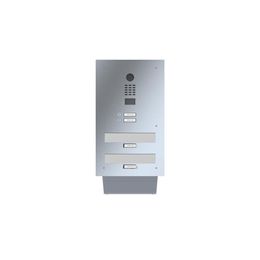 LEABOX 2er Kamera Durchwurfbriefkasten in Edelstahl DoorBird D2100E
