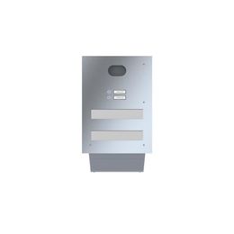 LEABOX 2er Kamera Durchwurfbriefkasten in Edelstahl COMELIT 1250U