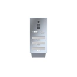 LEABOX 3er Kamera Durchwurfbriefkasten in Edelstahl DoorBird D2100E