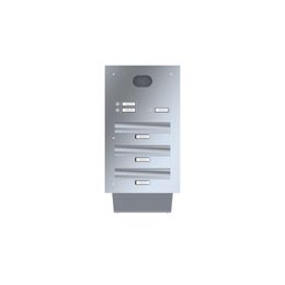 LEABOX 3er Kamera Durchwurfbriefkasten in Edelstahl COMELIT 1250U