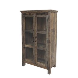 Chic Antique Grimaud Vitrinenschrank, 140x80x48 cm, natur