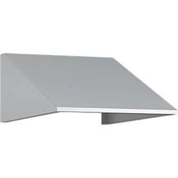 Schrägdachaufsatz für C+P Schließfachschrank Resisto, Neigung von 26°, B 396 x T 640 x H 230 mm, Stahl, lichtgrau RAL 7035