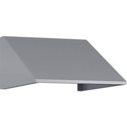 Schrägdachaufsatz für C+P Schließfachschrank Resisto, Neigung von 26°, B 396 x T 540 x H 230 mm, Stahl, weißaluminium RAL 9006