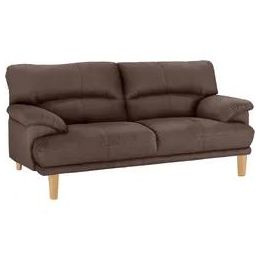 3-Sitzer Trendmanufaktur "Cecilia, Sofa in italienischem Design", braun, B:200cm H:87cm T:90cm, Sofas, mit tollem Sitzkomfort, extrabequeme Armlehnen, Holzfüße