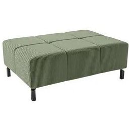 Hockerbank Inosign "Ancona New", grün (oliv), B:107cm H:43cm T:71cm, : 88% Polyester, 12% Polyacryl, Hocker, passend zum Ecksofa, auch in Easy care-Bezug + Cord