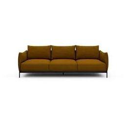 3-Sitzer TENKSOM "Kayto Sofa, TV-Couch, Dreisitzer", orange (aprikose), B:250cm H:68cm T:100cm, Sofas, Bezüge wechselbar, hoher Sitzkomfort, robuste Unterkonstruktion