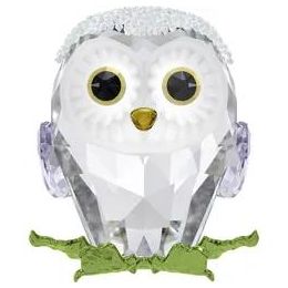 Tierfigur Swarovski "Dekofigur Kristallfigur Sammelfigur Idyllia Baby Eule, 5684483", kristallweiß, grün, weiß schwarz, braun, Dekofiguren, B/H/T: 3,69cm x 4,47cm x 3,66cm, Baby Eule, Swarovski Kristall, Metall, Swarovski Kristall, B:3,69cm H:4,47cm T:3,66cm