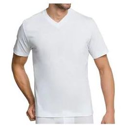 Unterhemd Schiesser "T-Shirt American T-Shirt 2er Pack" Gr. L, N-Gr, weiß, Herren, Obermaterial: 100% Baumwolle CO., Unterhemden