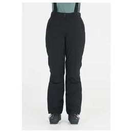 Skihose WHISTLER "Portivo" Gr. 40, EURO-Größen, schwarz, Damen, 94% Polyester, 6% Elasthan, unifarben, Hosen, mit 8000 mm Wassersäule