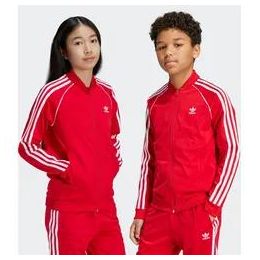 Outdoorjacke Adidas ORIGINALS "SST TRACK TOP", Kinder, Gr. 134, rot (better scarlet), Obermaterial: 100% Polyester, sportlich, Jacken, Superstar