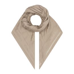 Schal Calvin Klein "BURNOUT MONOGRAM SCARF", beige (amphora), Damen, Viskosemischung, unifarben, Modetücher, CK-Muster, Quadratisches Format