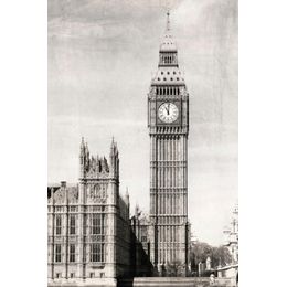 Acrylglasbild queence "Big Ben", schwarz, B:80cm H:120cm T:2,4cm, Bilder