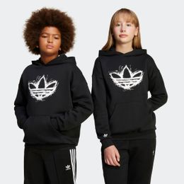 Kapuzensweatshirt adidas originals "LOOSE HOODIE" Gr. 164, schwarz, Kinder, Obermaterial: 70% Baumwolle, 30% Polyester, Sweatshirts