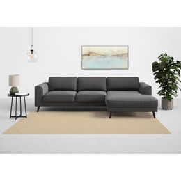 Ecksofa Trendmanufaktur "Lumber Jack, elegantes Designsofa, zeitlos modern, hoher Sitzkomfort", grau (beluga), B:280cm H:85cm T:167cm, 100% Polyester, Sofas, Ecksofa, wahlweise mit Bettfunktion u. Bettkasten, L-Form