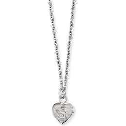 Kette mit Anhänger Herzengel "Angeli Herz, HEN-ANGELI-HEART", silber (silberfarben), Halsketten, Mädchen, Silber 925 (Sterlingsilber), L: 42cm