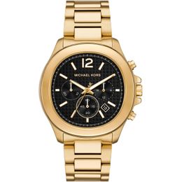 Chronograph Michael Kors "SAGE", goldfarben, Armbanduhren, Herren, Armbanduhr, Herrenuhr, Edelstahlarmband, analog, Tag, Stoppfunktion