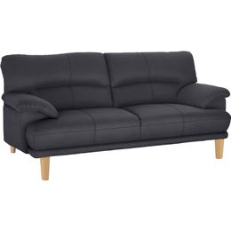 3-Sitzer Trendmanufaktur "Cecilia, Sofa in italienischem Design", grau (graphit), B:200cm H:87cm T:90cm, Sofas, mit tollem Sitzkomfort, extrabequeme Armlehnen, Holzf&uuml;&szlig;e