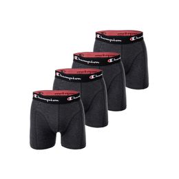 Boxershorts Champion "Boxershort 4er Pack", Herren, Gr. S, grau (grau meliert), Obermaterial: 95% Baumwolle CO. 5% Elasthan EL., Unterhosen